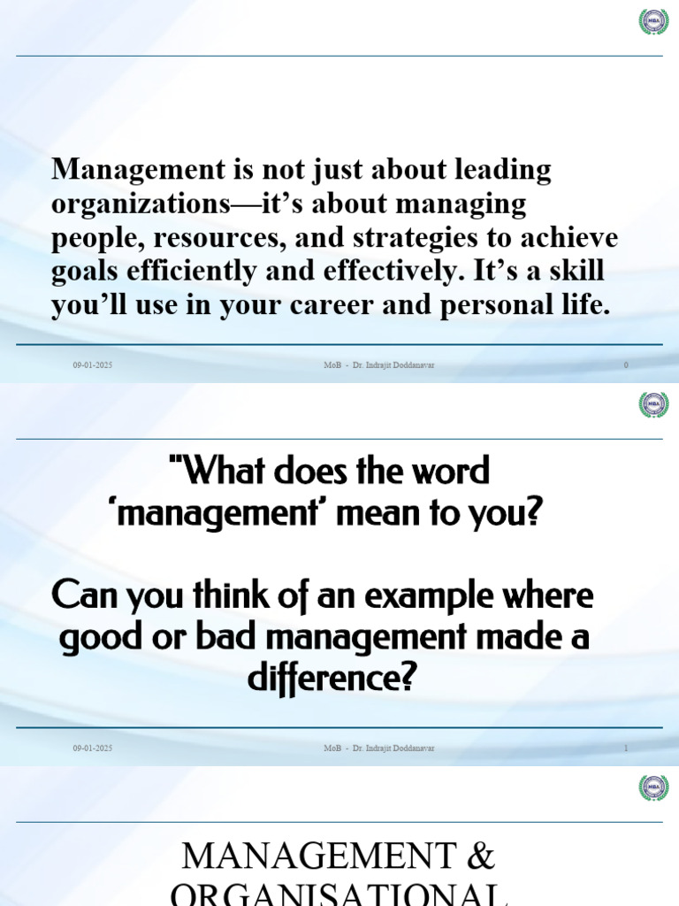 MBA Management & Org Behavior Syllabus | PDF | Goal | Corporate Social ...