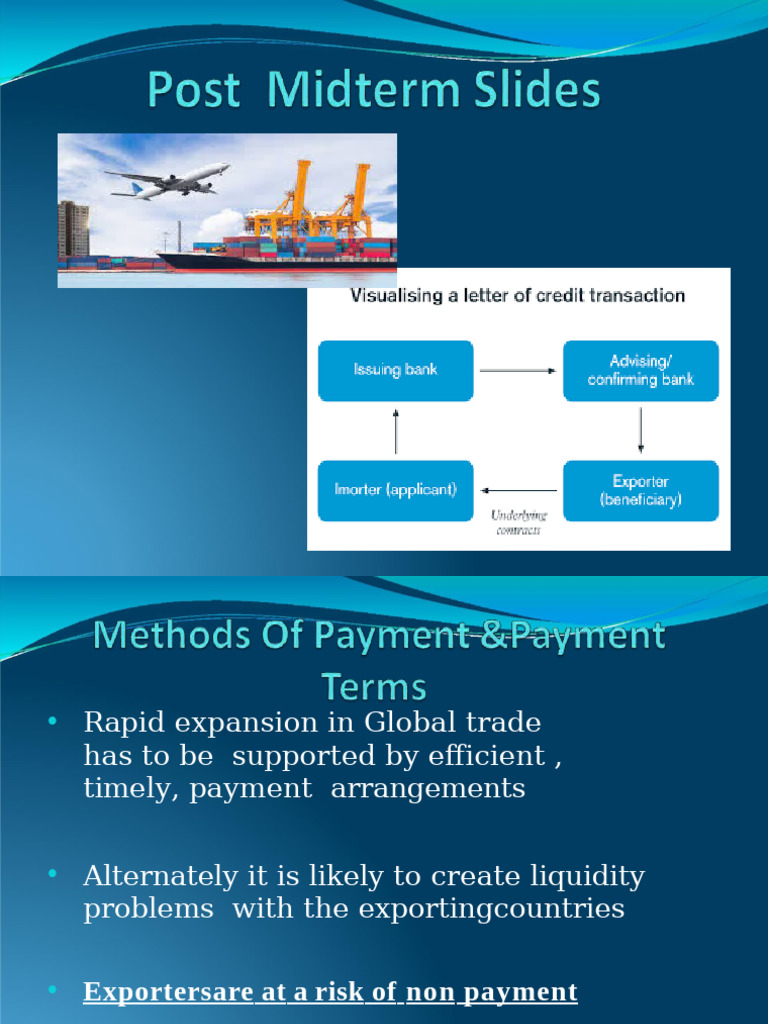 Pre - Post Shipment, Finance - INCO - Duty | PDF | Letter Of Credit ...
