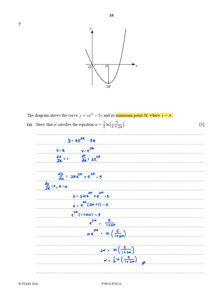 AS Level P3 - Chapter 6 Numerical Solutions of Equations Paper 2024 | PDF | Sequence ...