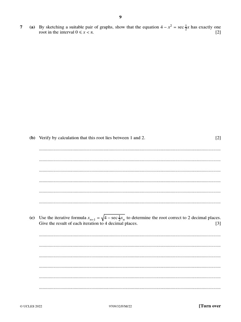 Iterative Methods for Root Finding | PDF | Mathematics | Applied Mathematics