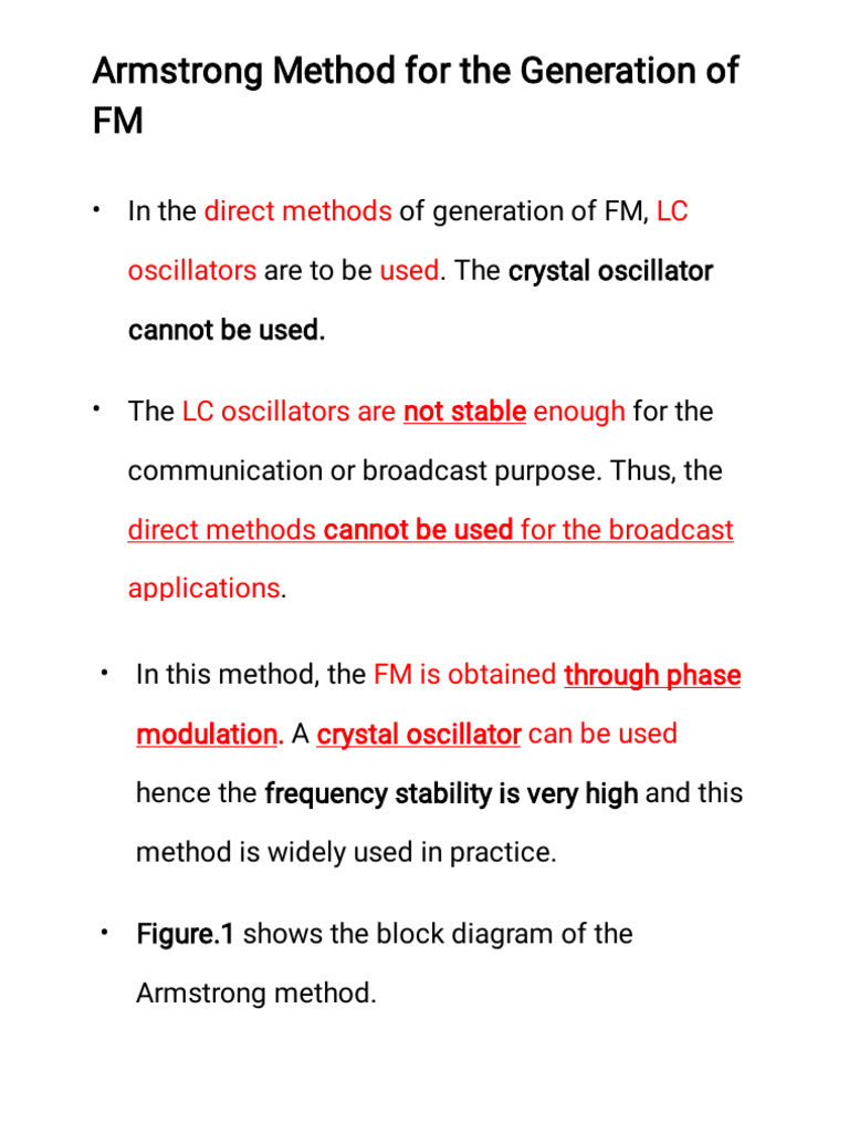 Indirect FM generation | PDF | Frequency Modulation | Modulation