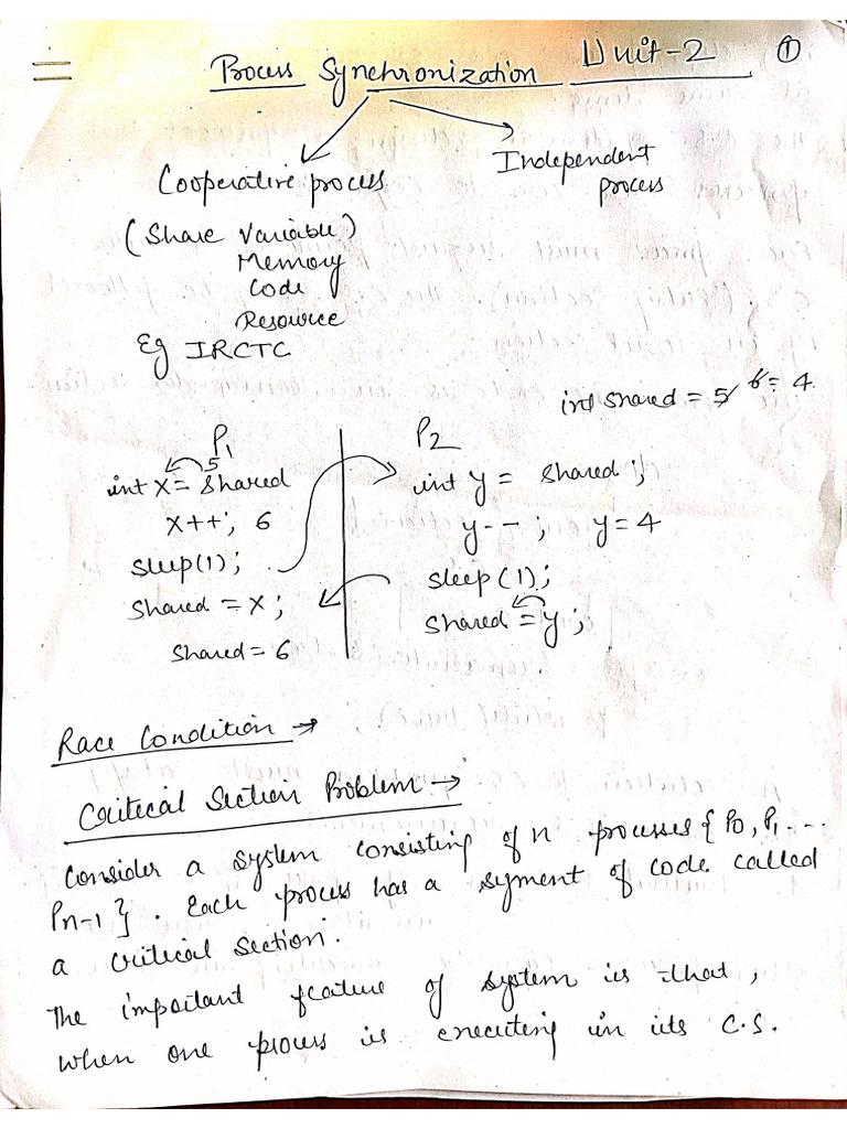 Operating System Unit - 2 | PDF