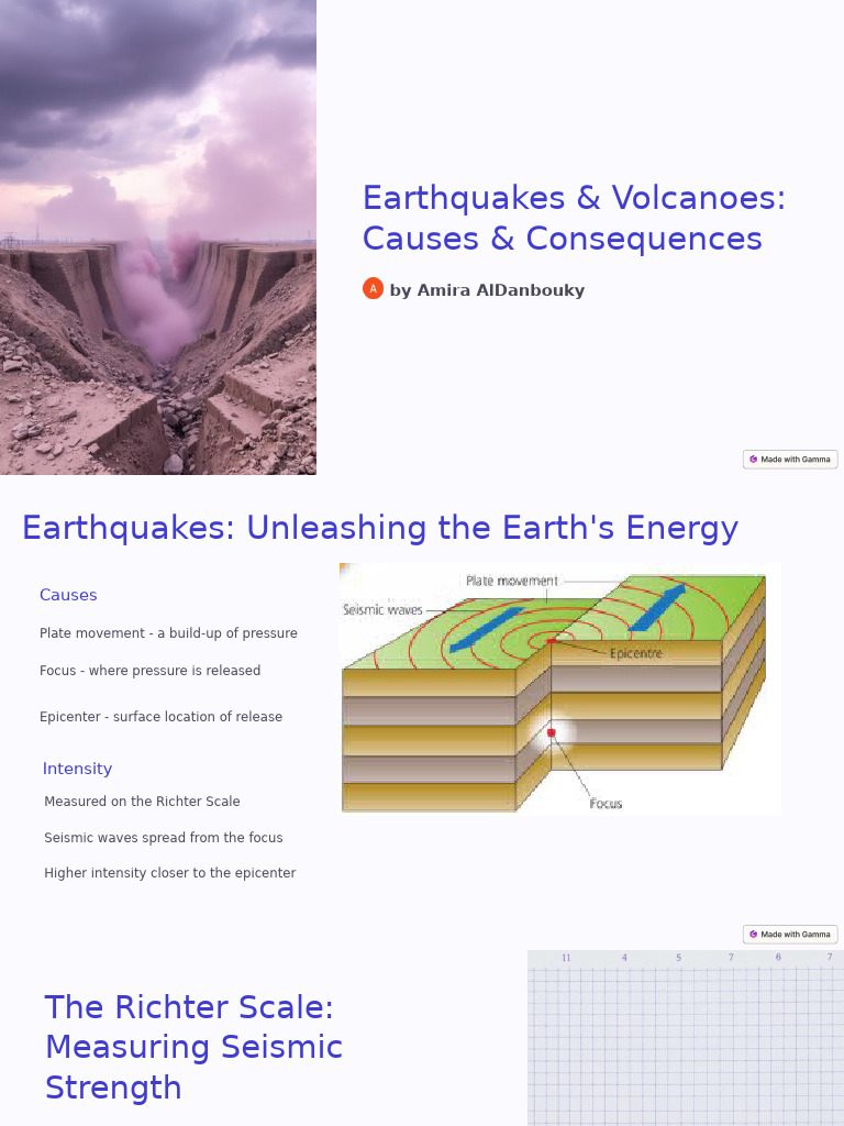 Earthquakes and Volcanoes Causes and Consequences | PDF | Earthquakes ...