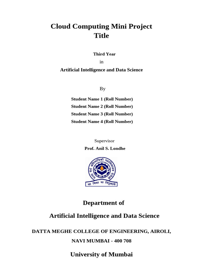 CCL Mini Project Synopsis Format | PDF