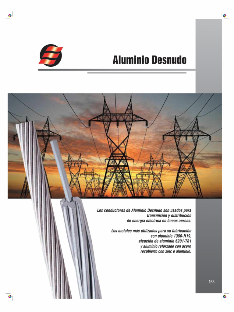Caracteristicas Acsr Centelsa | PDF | Aluminio | Rieles