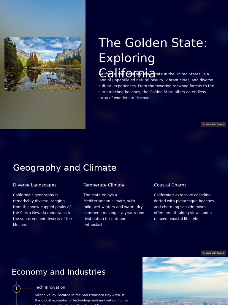 The Golden State Exploring California | PDF | California | San Francisco
