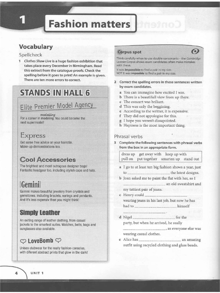 Review Unit 1 and 2 Fce | PDF