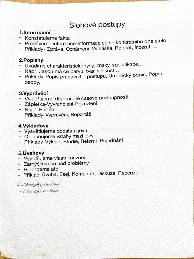 Slohové Postupy | PDF