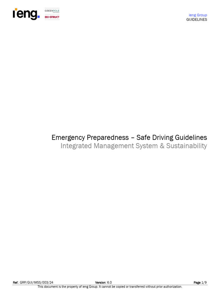 GUI IMSS 003 - Safe Driving | PDF | Traffic Collision | Driving