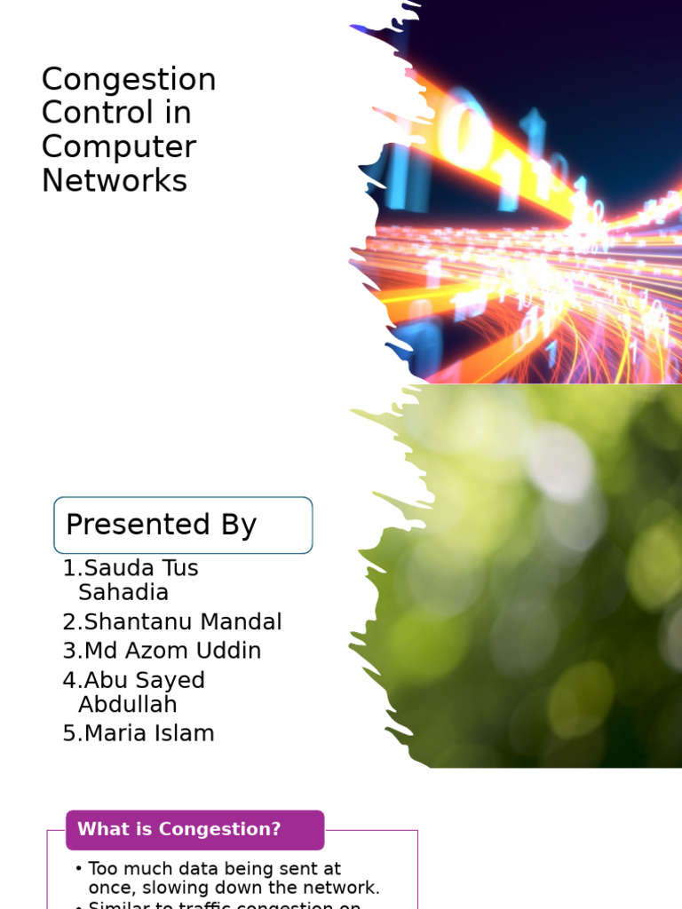 Group-1 Congestion Control | PDF | Network Congestion | Computer Network