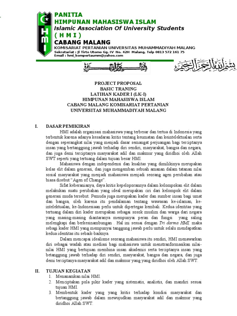 Projek Proposal Hmi | PDF