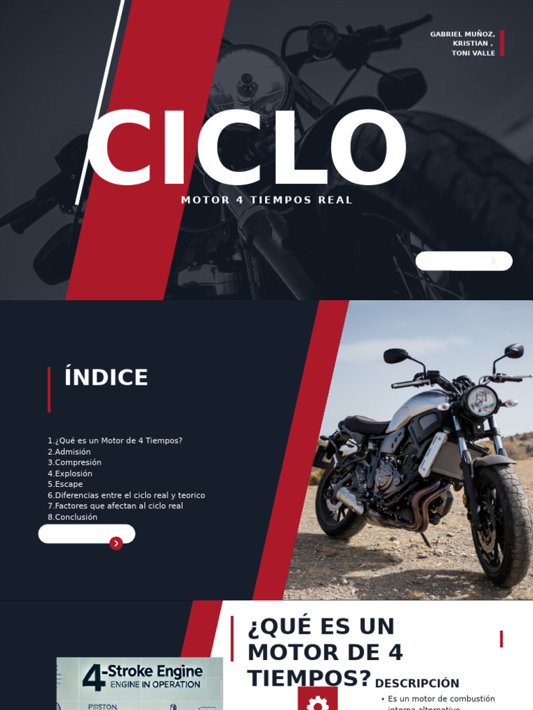 CIclo Motor | PDF | Pistón | Motor diesel
