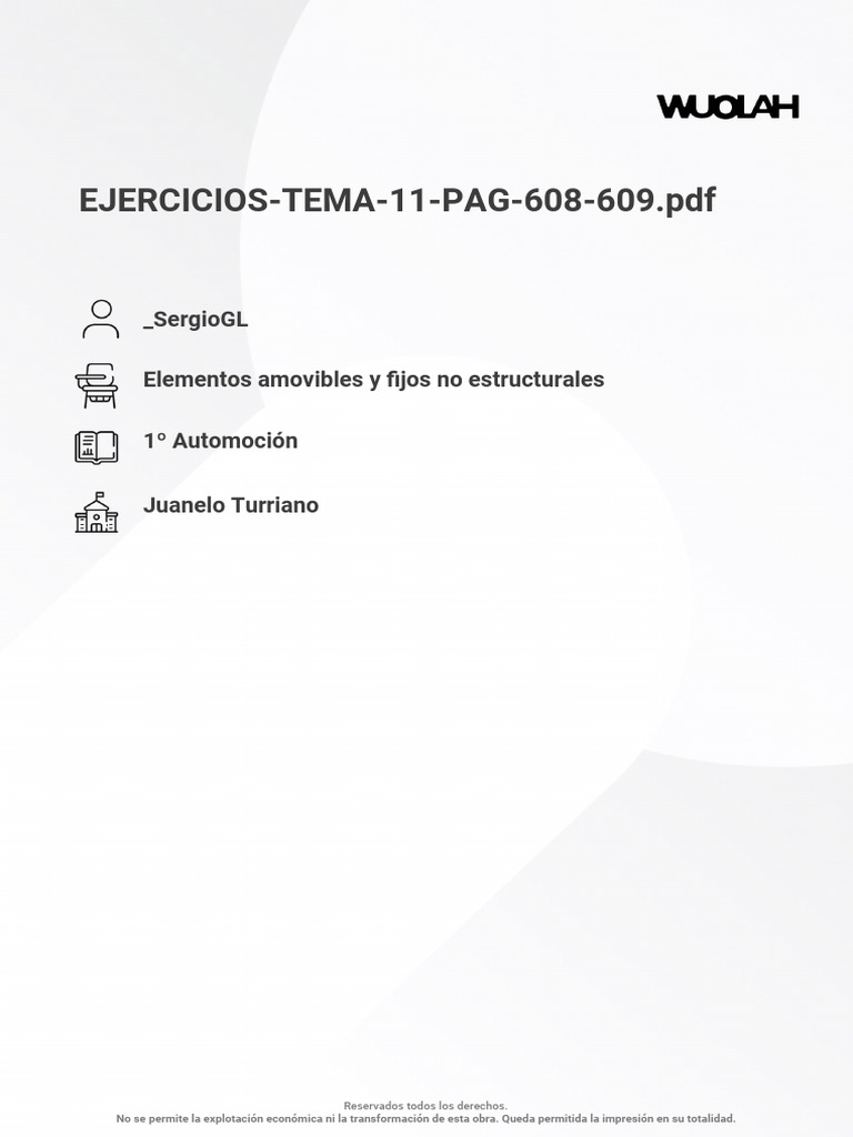 Ejercicios Tema 11 Pag 608 609 | PDF | Soldadura | Construcción