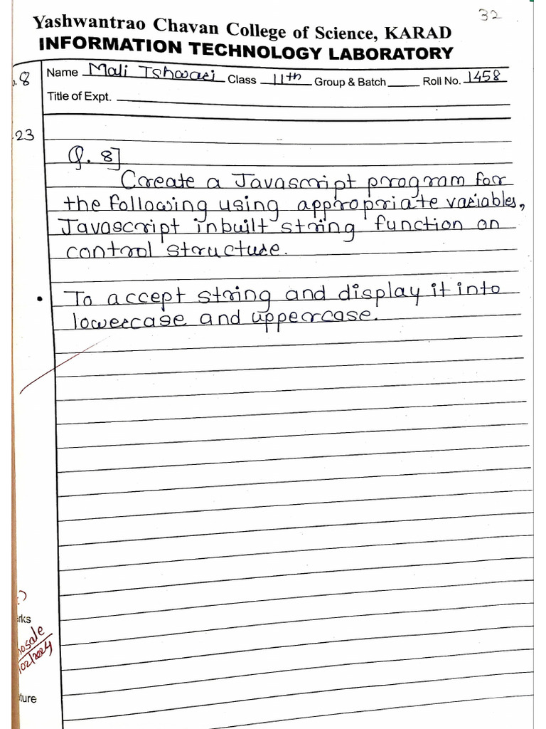 Practical No 8 | PDF