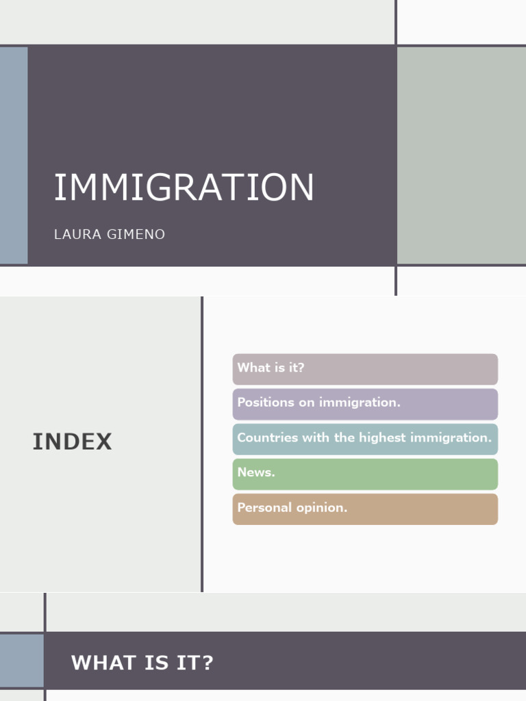 Immigration Pdf