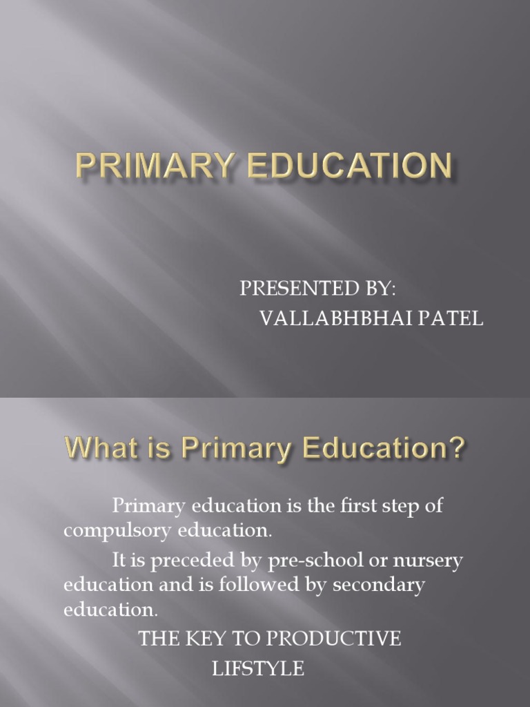 Primary Education | PDF