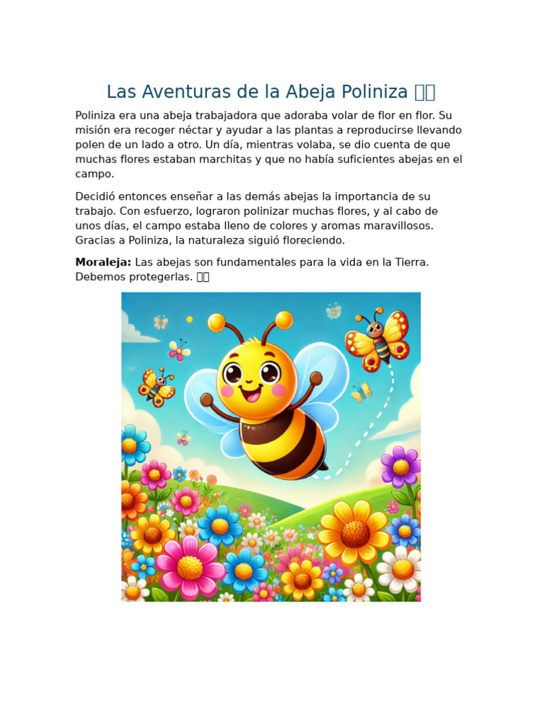Las Aventuras de La Abeja Poliniza ?? | PDF