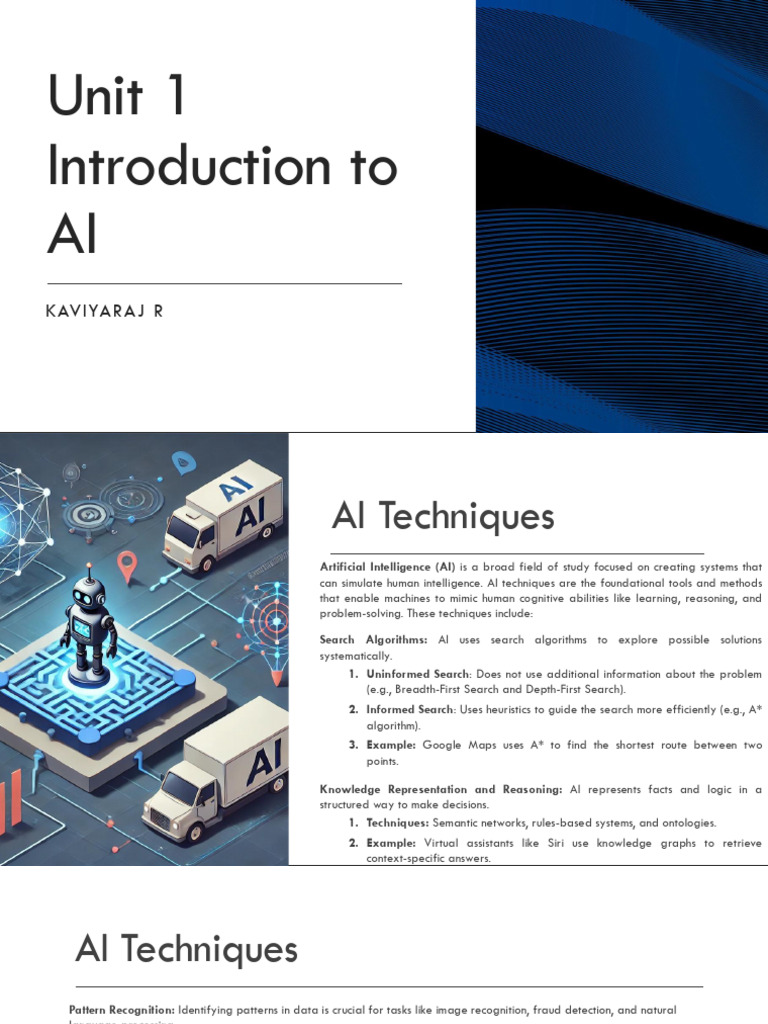 AI UNIT 1 | PDF | Artificial Intelligence | Intelligence (AI) & Semantics