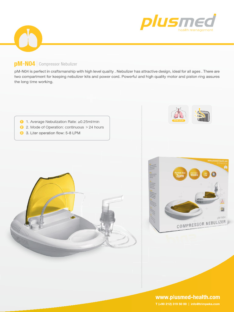 Nebulizer Plusmed pM-N04 Brochure | PDF
