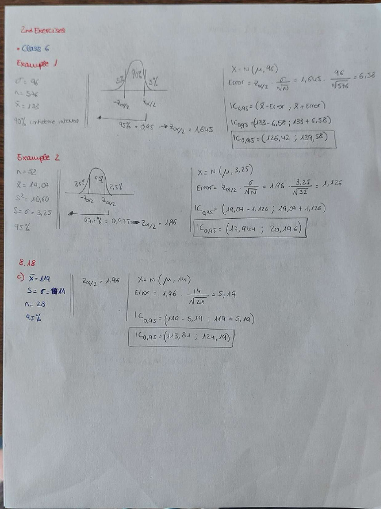 2 Statistics Exercises | PDF
