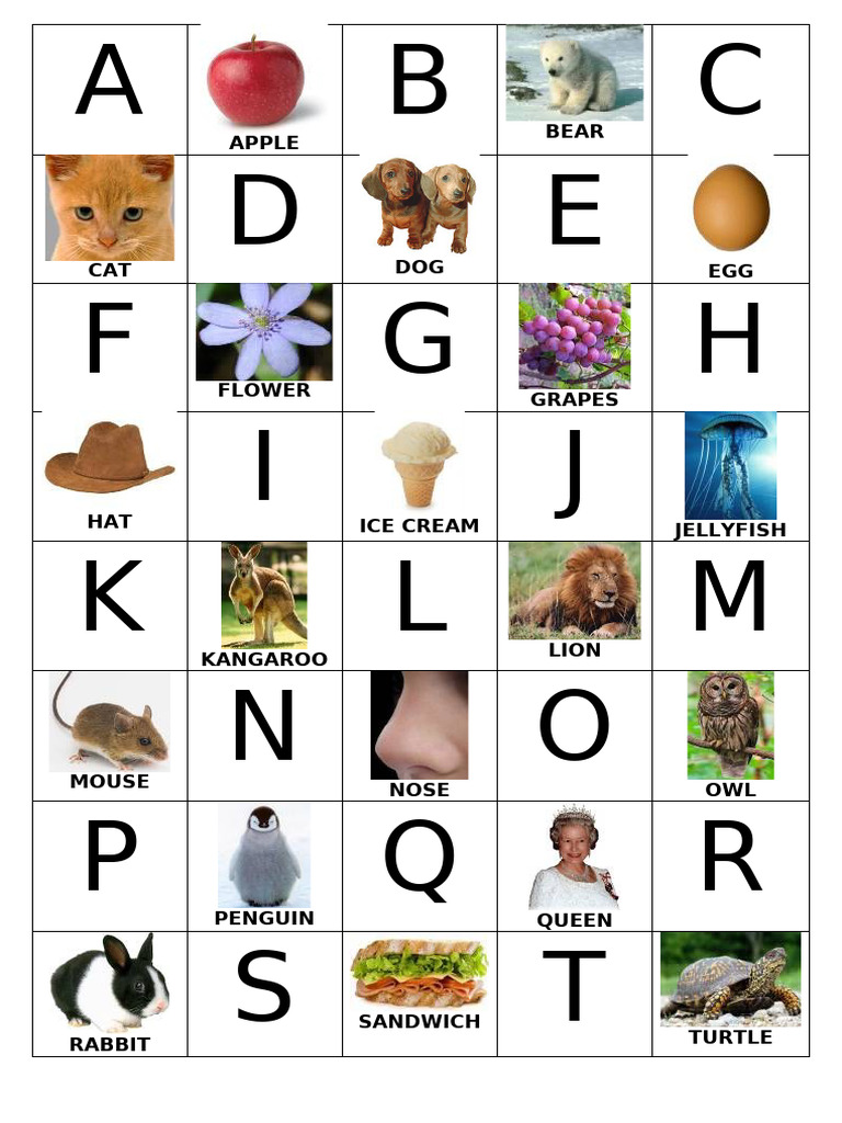 Alphabet Memory Game | PDF