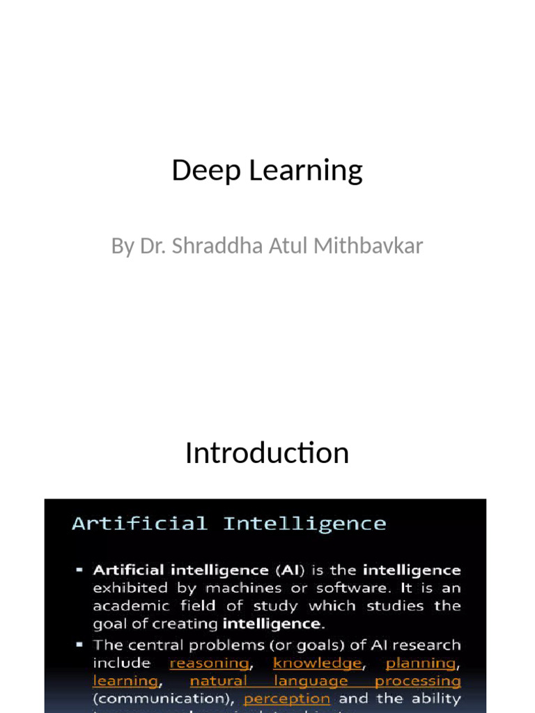 Ch1-Fundamental of Neural Network | PDF | Deep Learning | Machine Learning