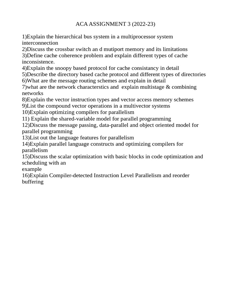 aca-assignemnt-3-2022 | PDF