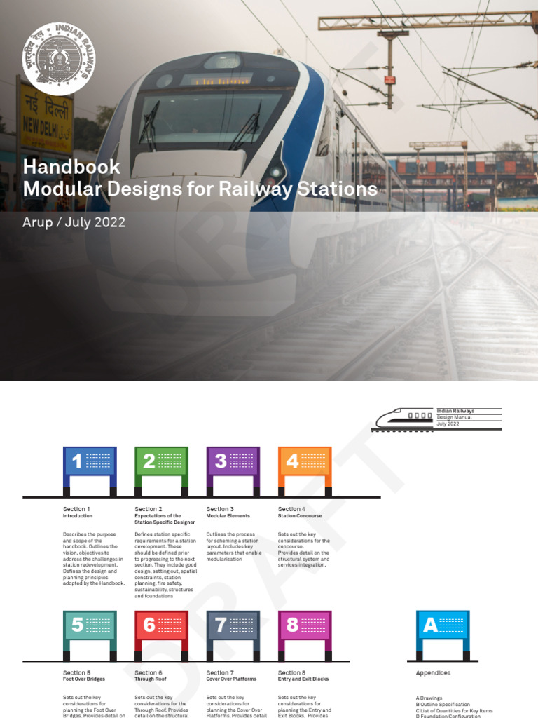 Railway Station Design Guide | PDF | Rail Transport | Escalator