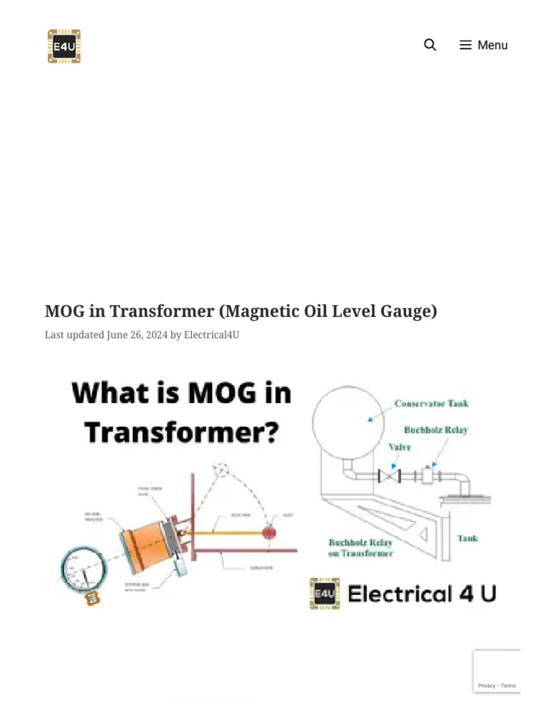 MOG in Transformer (Magnetic Oil Level Gauge) - Electrical4U | PDF ...