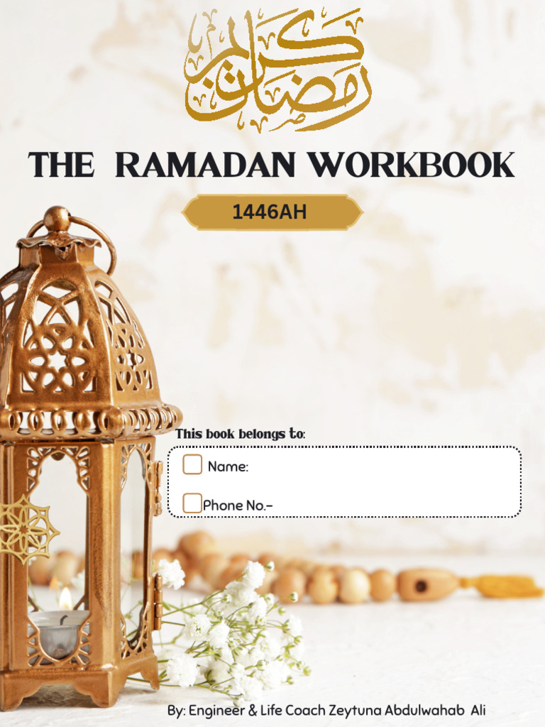 The Ramadan Workbook & Planner by Engineer Zeytuna 1446AH 2025 (1 ...