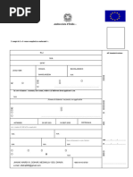 Italian Passport Form MOD 1 | PDF
