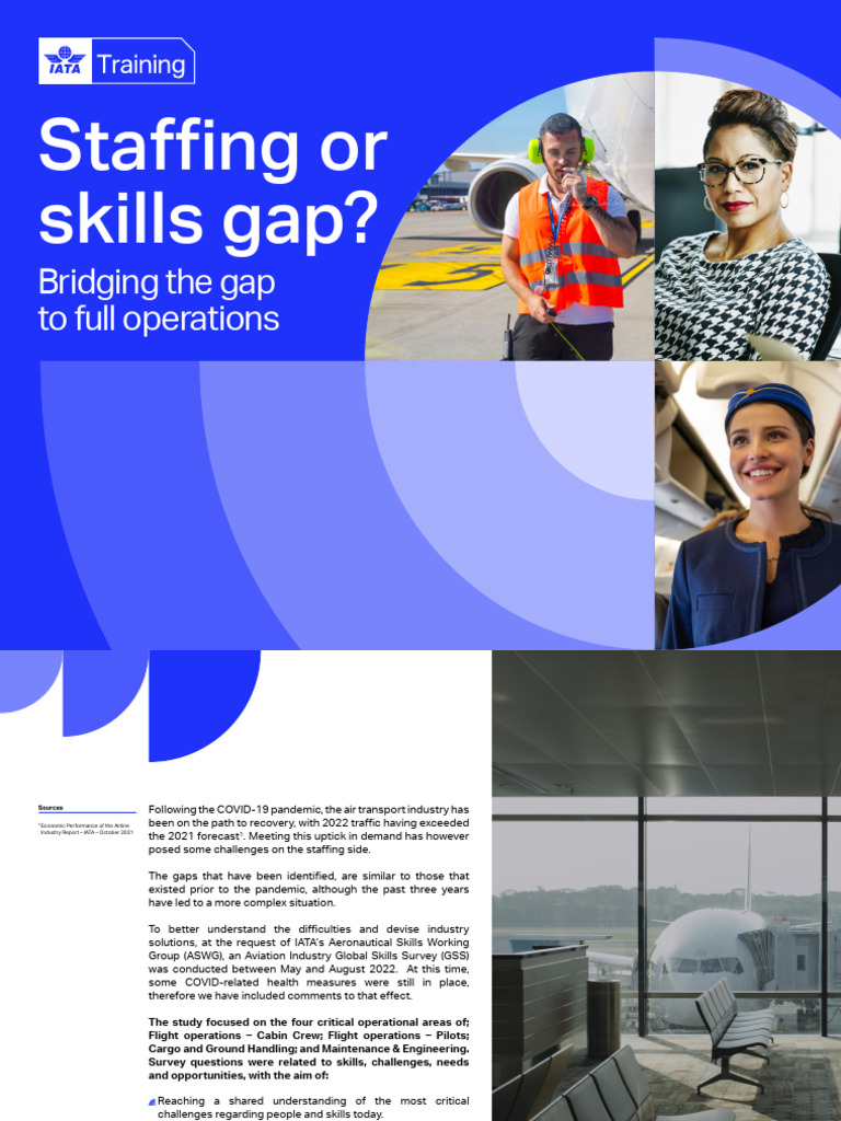 IATA Global Skills Survey Factsheet | PDF | Flight Attendant | Airport