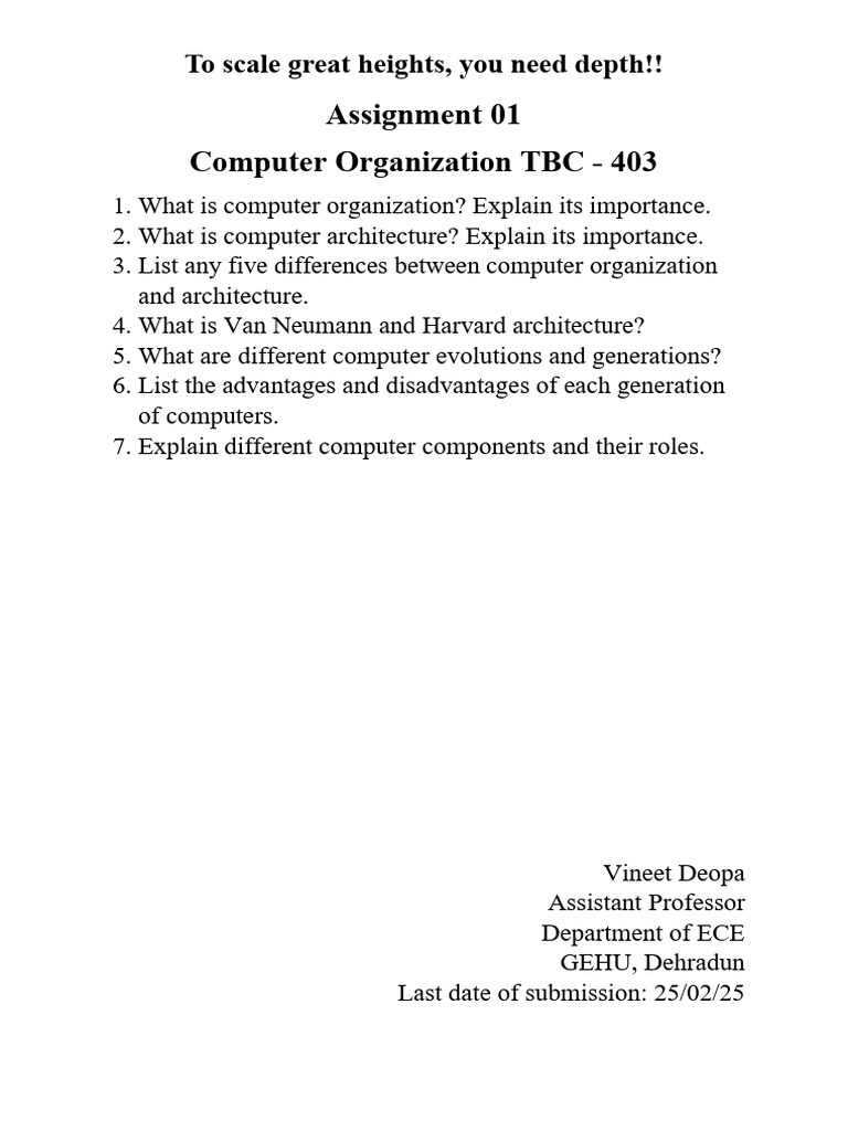 CO Assignment01 | PDF