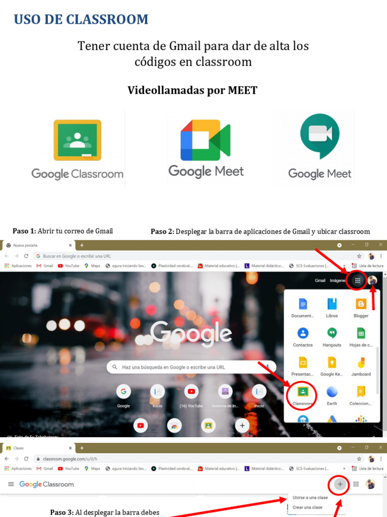 Uso de Classroom | PDF