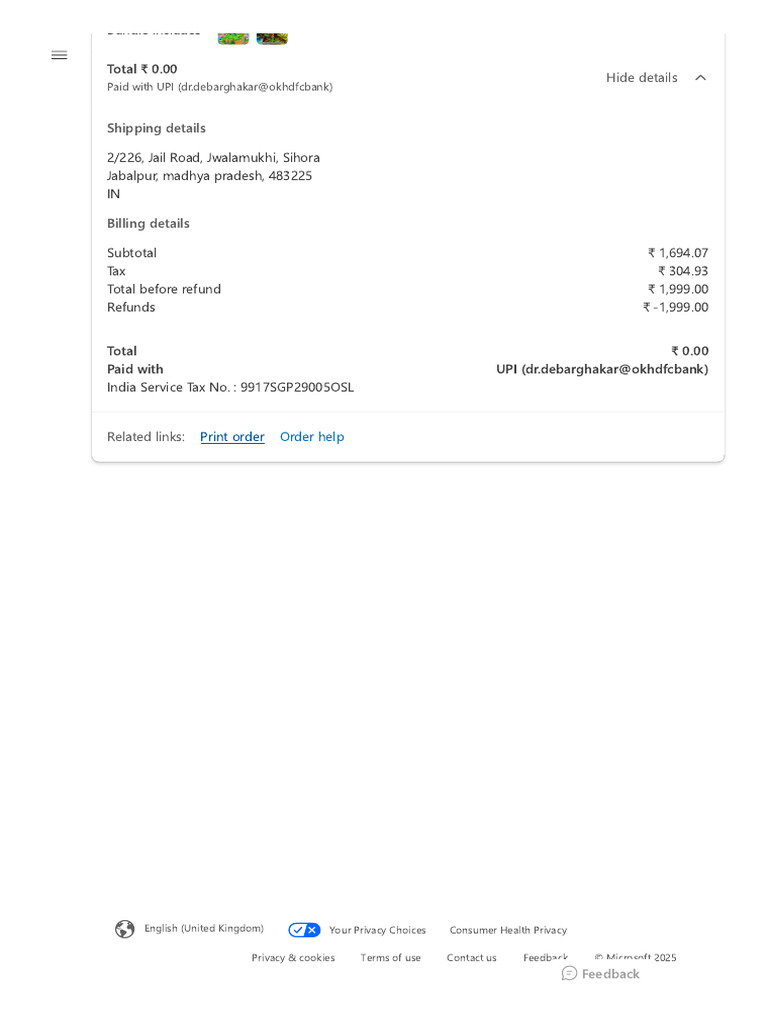 Microsoft account _ Order history | PDF