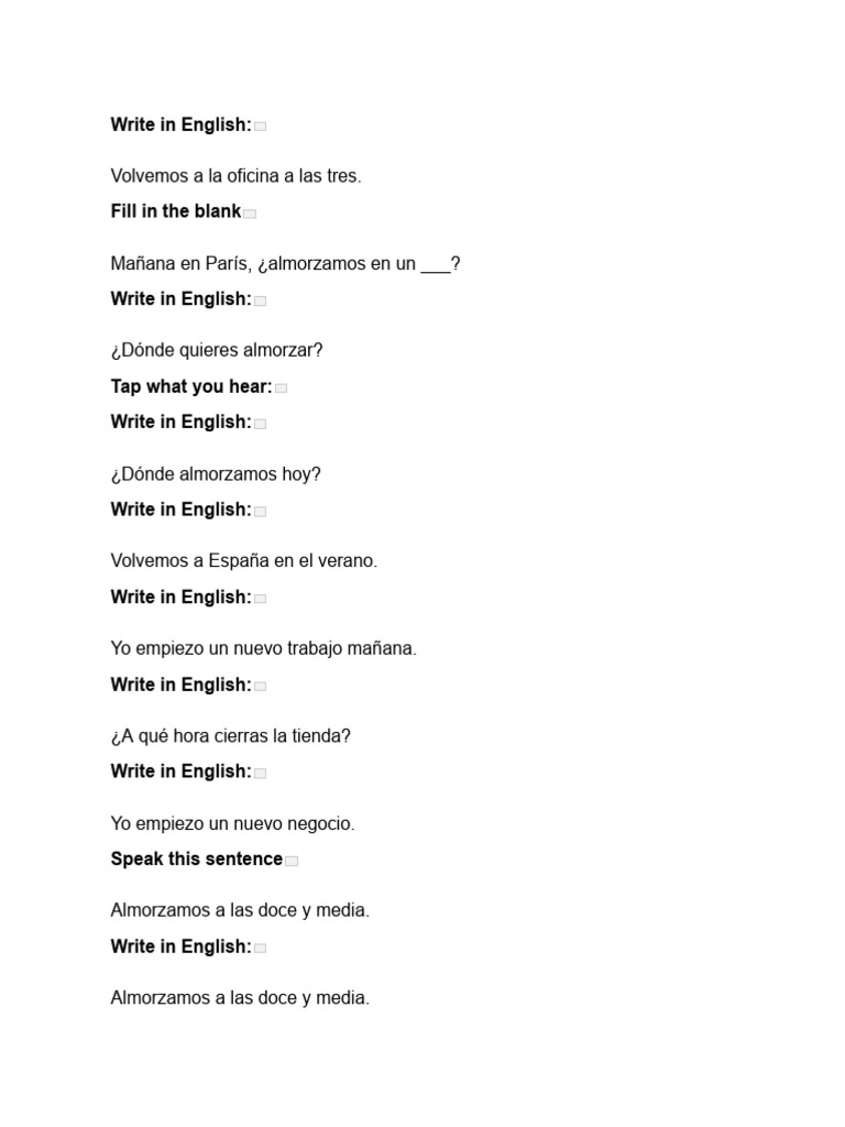 Spanish Duolingo | PDF