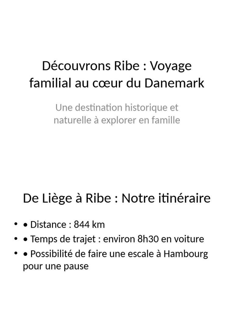 Presentation Ribe | PDF