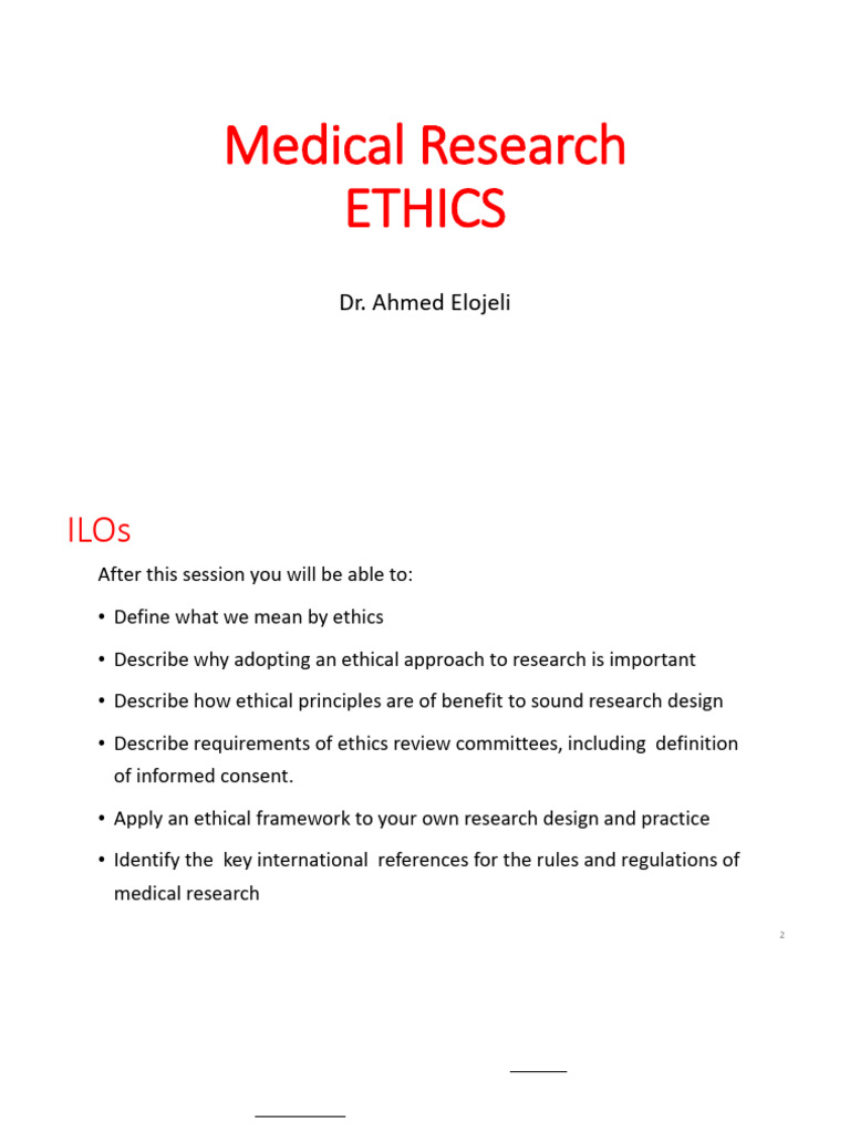 Medical research ETHICS batch 12 | PDF | Informed Consent | Medical Ethics