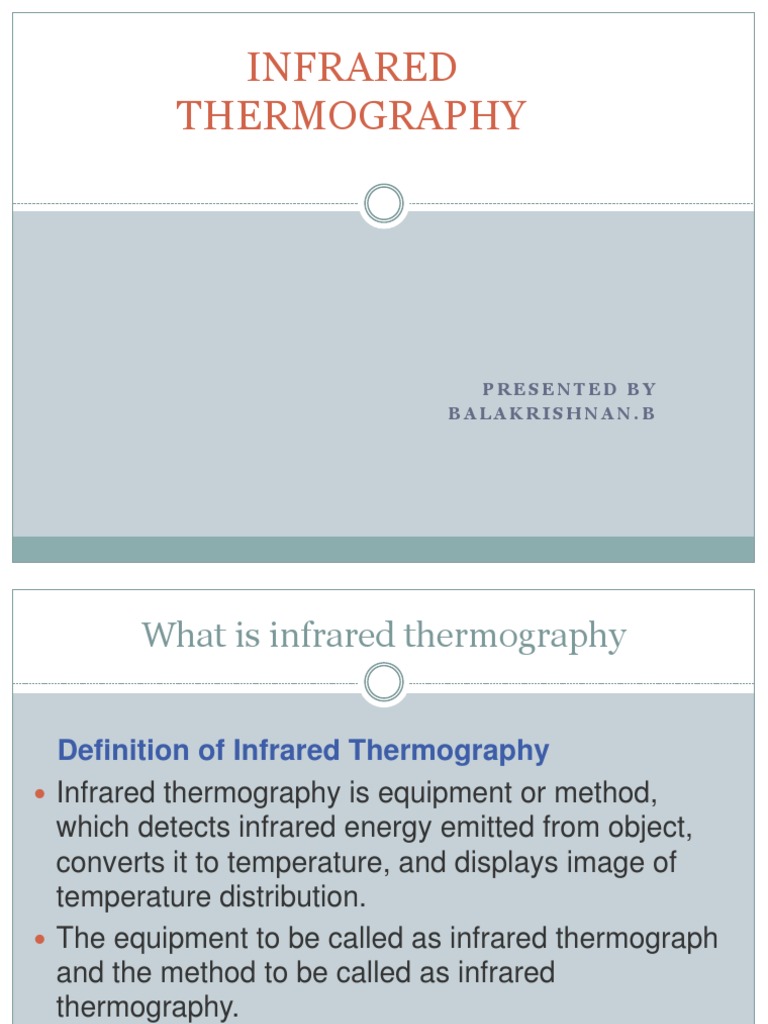 Infrared Thermography Overview | PDF | Thermography | Infrared