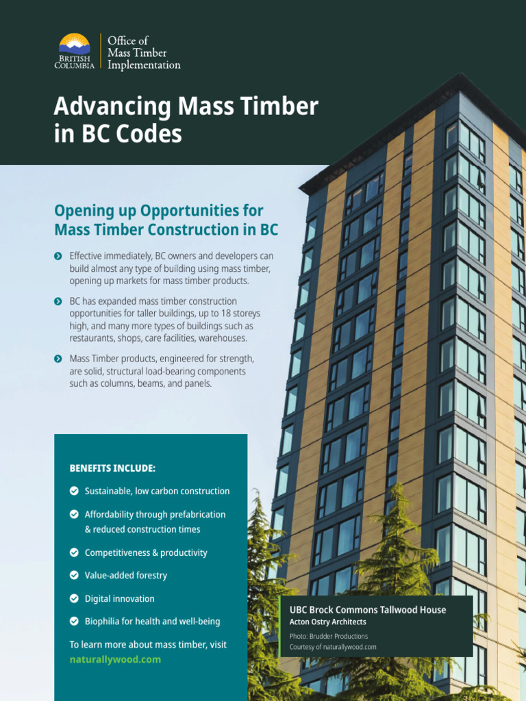 Advancing Mass Timber in BC Codes Web | PDF | Buildings And Structures