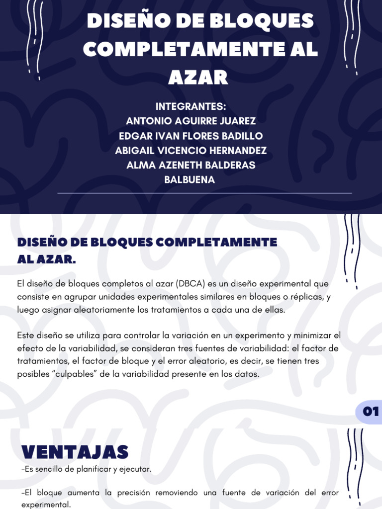Diseño de Bloques Completamente al Azar | PDF | Experimentar | Diseño ...
