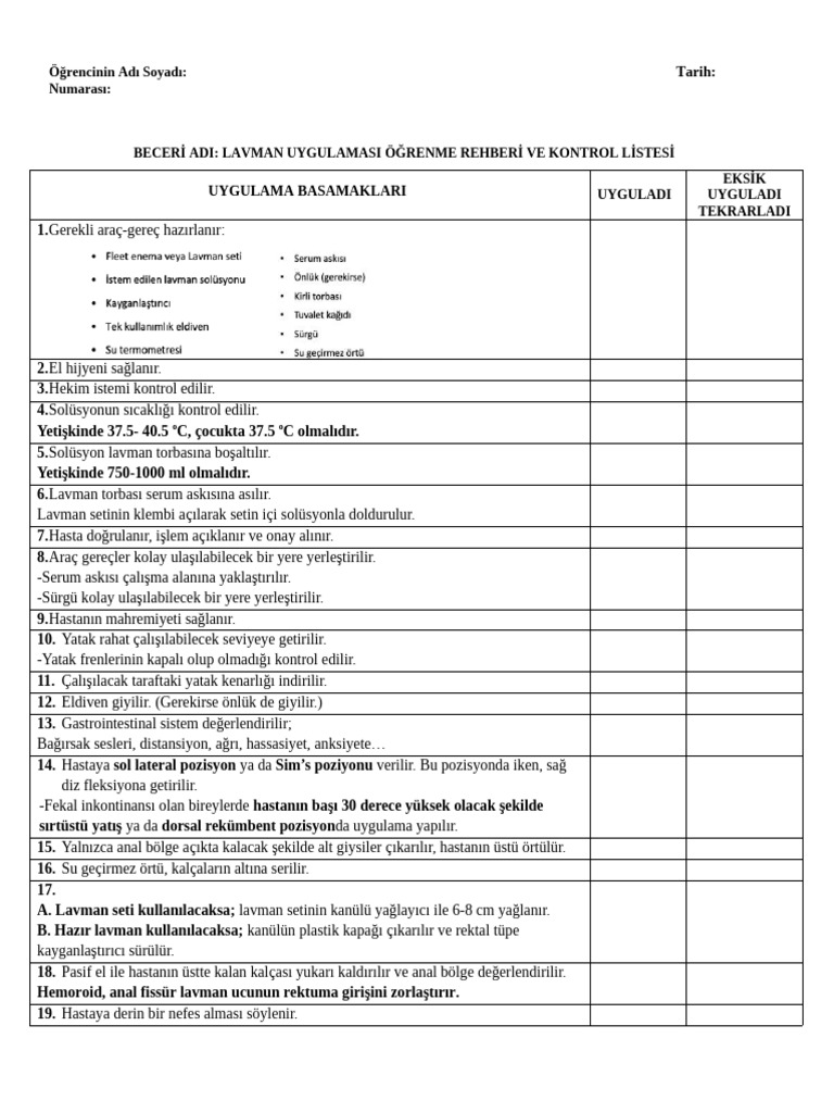 Lavman Uygulamasi Öğrenme Rehberi̇ Ve Kontrol Li̇stesi̇ | PDF