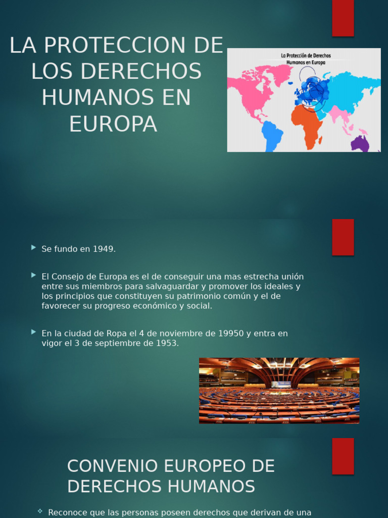 Proteccion de Los Derechos Humanos en Europa | PDF