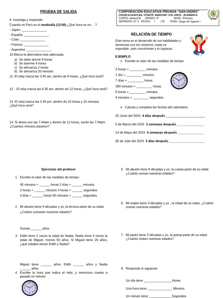 Separata 3-Juego de Ingenio I | PDF