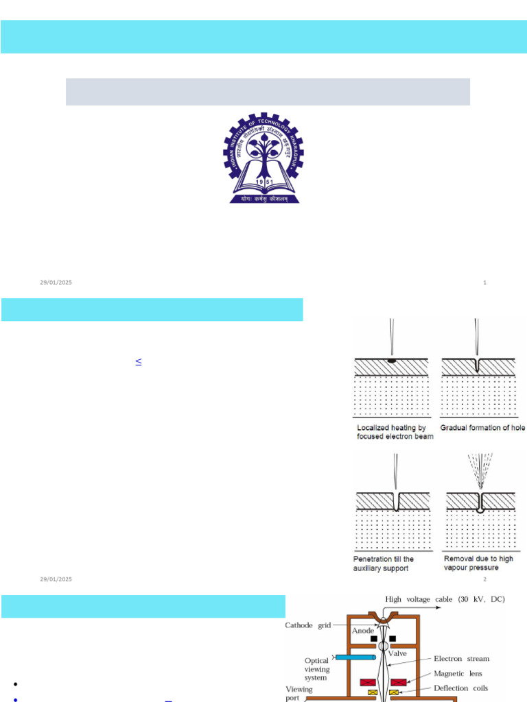 EBM and PAM for Tungsten Foil Machining | PDF | Electric Arc | Plasma ...