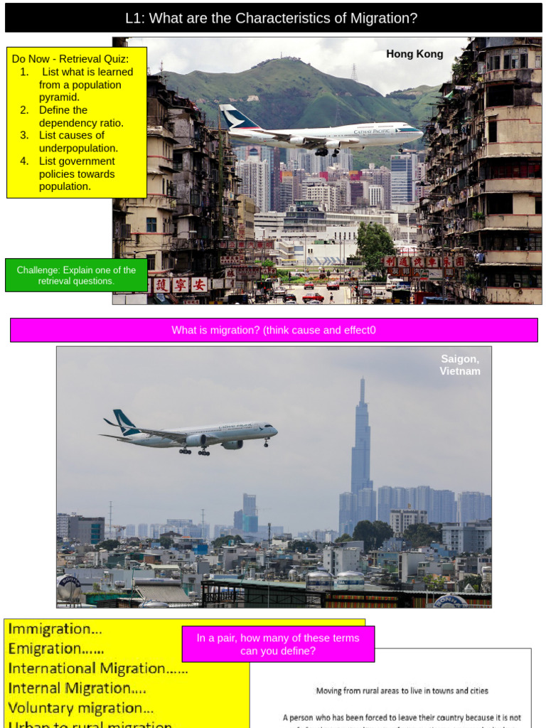 L1 - What Are The Characteristics of Migration | PDF