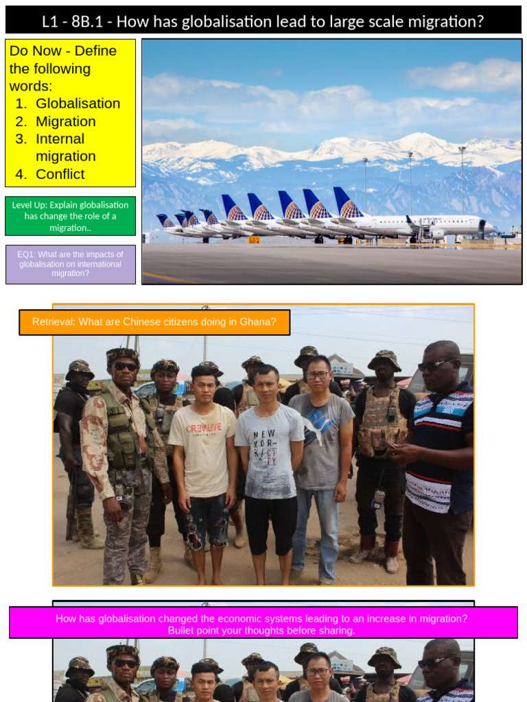 L1 - 8B.1 - How Has Globalisation Lead To Large Scale Migration | PDF ...