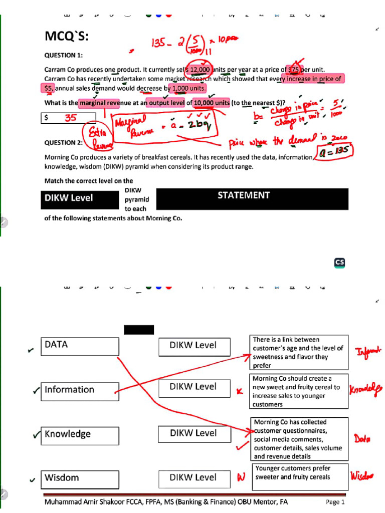 Amir Shakoor Mock1 | PDF