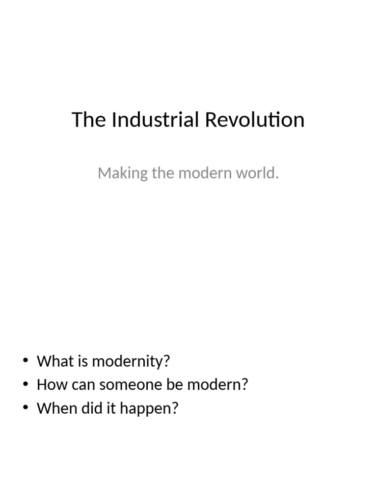 1. Industrial Revolution | PDF | Industrial Revolution | Steamboat