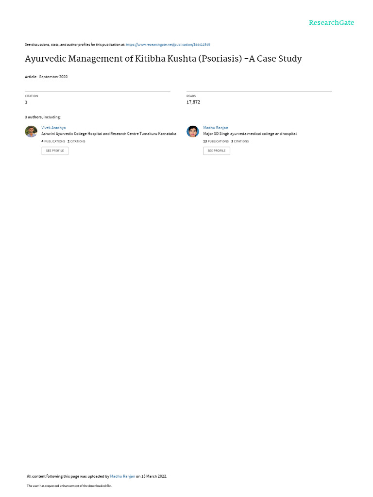 Ayurvedic Psoriasis Care for Kids | PDF | Ayurveda | Psoriasis